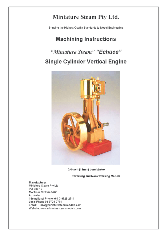 Big 4 Machining – Model RC Steam Plants