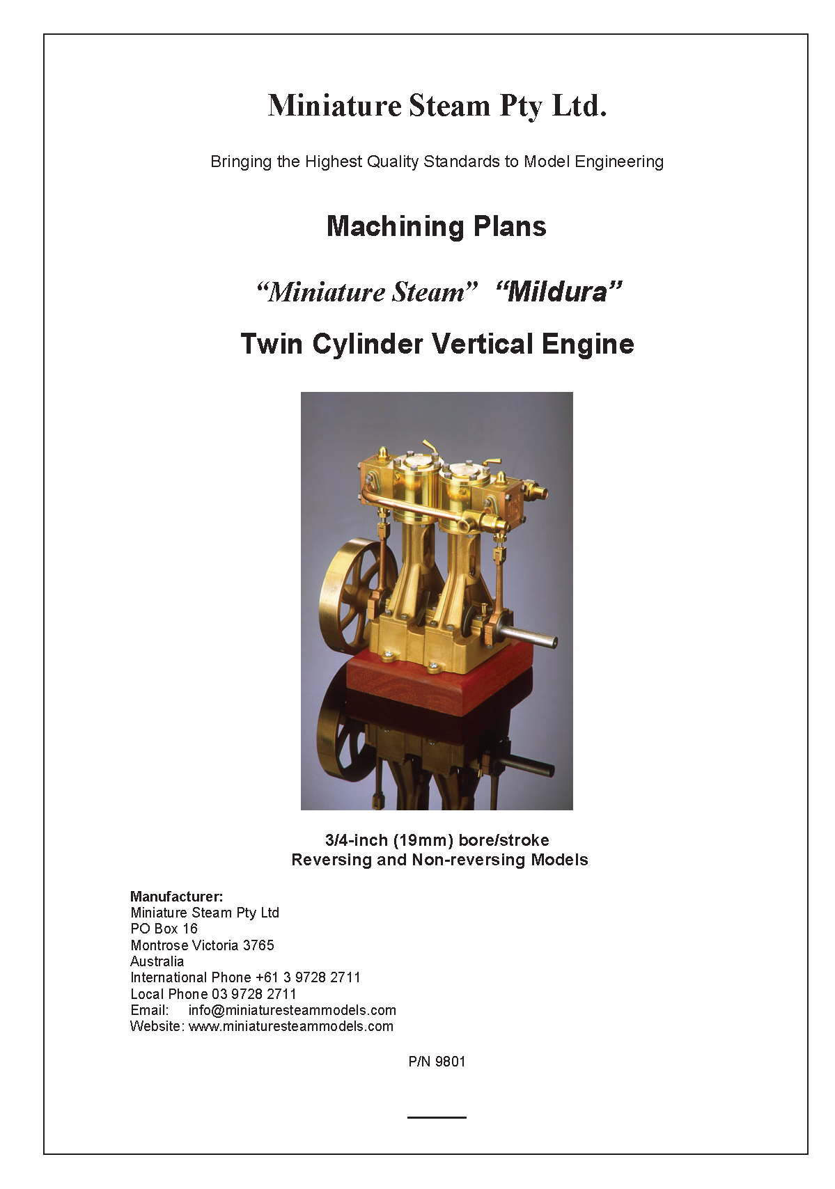 Big 4 Machining – Model RC Steam Plants
